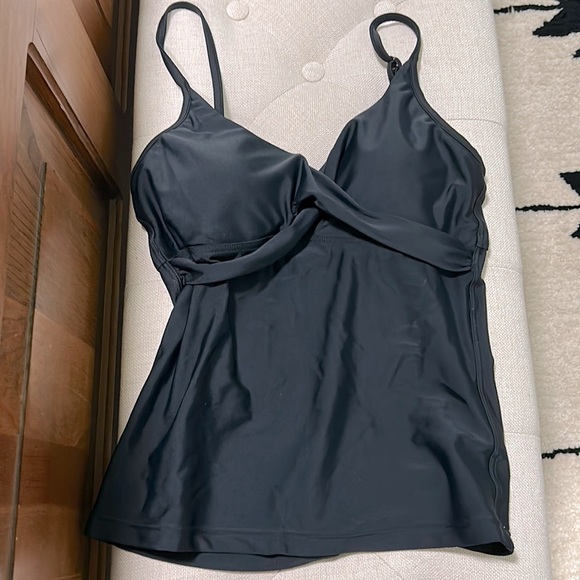 Swim | Black Twist Tie Tankini Swim Top Push Up | Poshmark